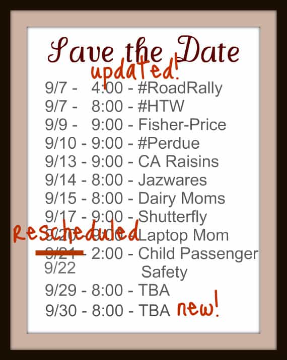 Twitter Party Save the Date - Resourceful Mommy